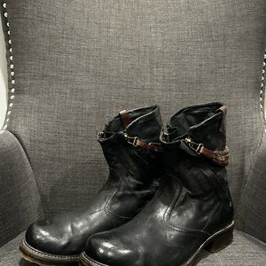A.S.98 | Shoes | As98 Saint Metal Zip Black Leather Boots | Poshmark